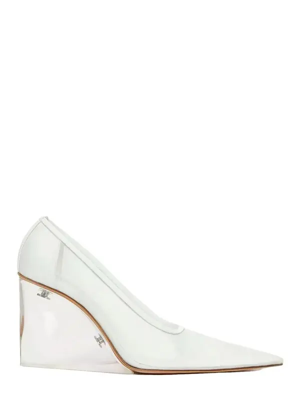 Sportmax 90mm Leather Wedge Platforms - White