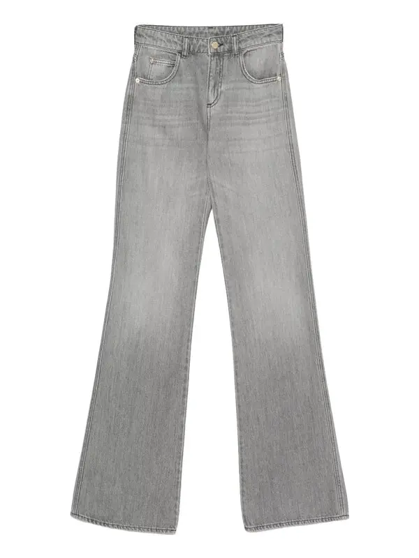 Emporio Armani Wide-leg Jeans - Grey
