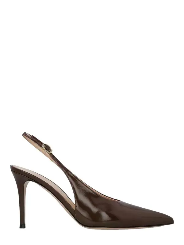 GIANVITO ROSSI 85mm Robbie Slingback Pumps - Brown