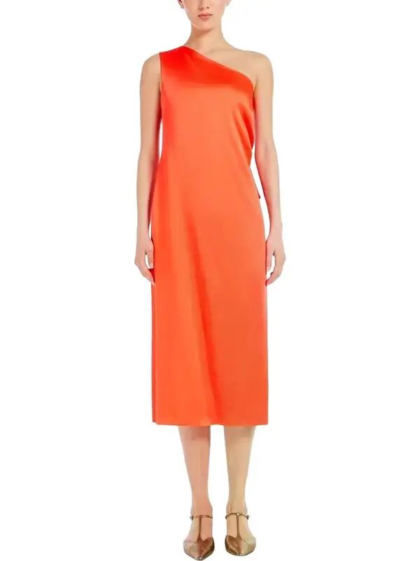 Max Mara One-shoulder Midi Dress - Orange