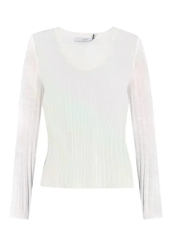 IRO PARIS Ribbed Wool Top - White