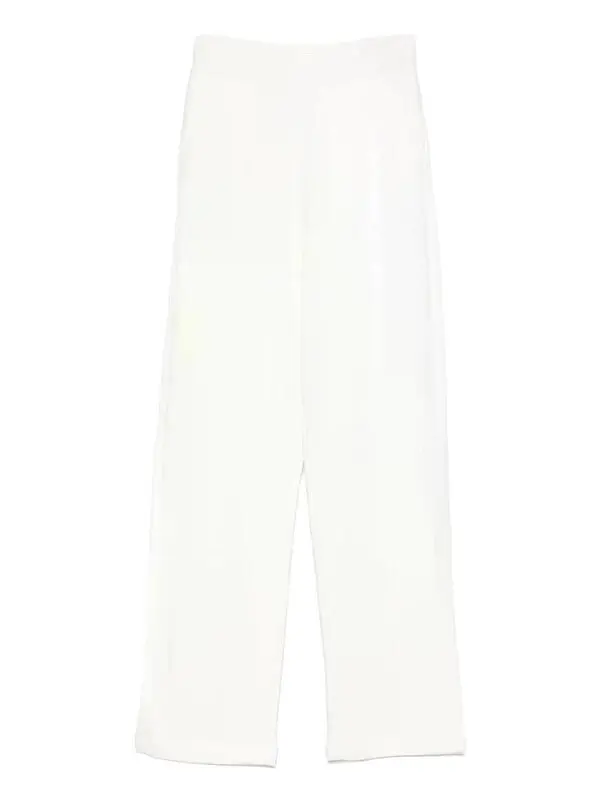 Emporio Armani Organic-cotton Trousers - White