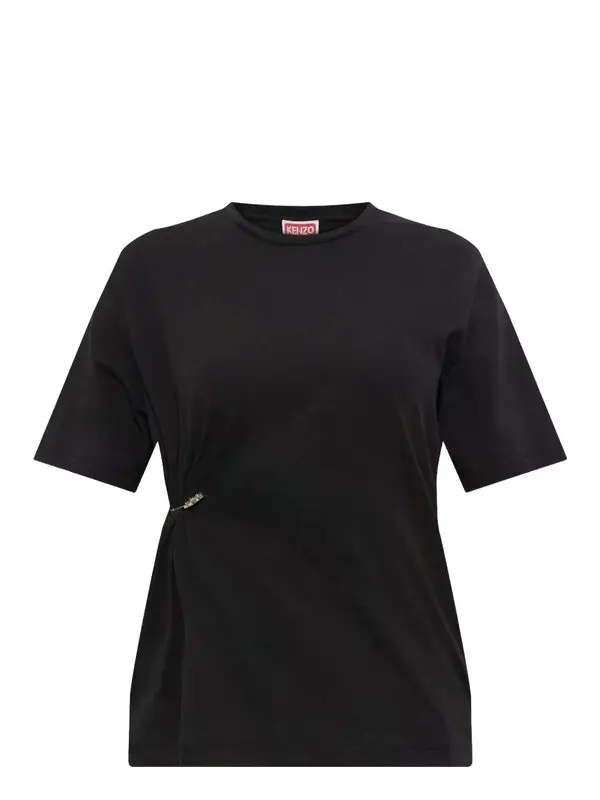 Kenzo Safety-pin Detail T-shirt - Black