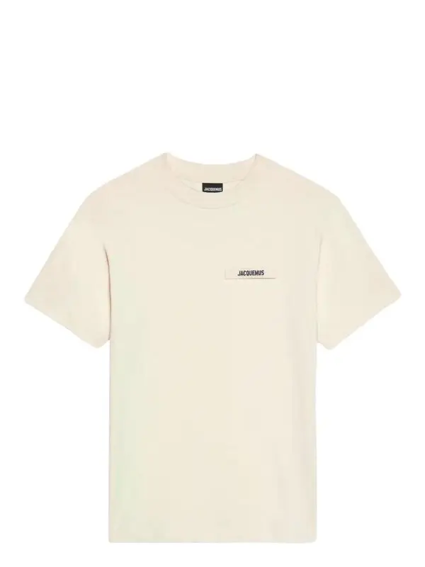 Jacquemus Logo-patch T-shirt - Neutrals
