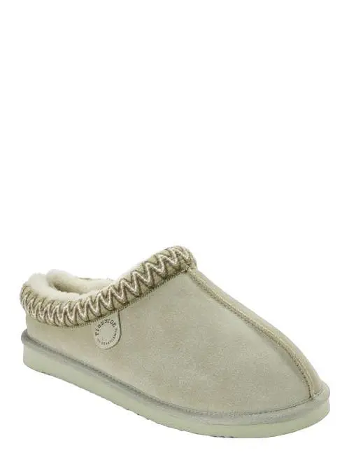 DEARFOAMS Fireside Grafton Shearling Clog Slipper - Seagrass
