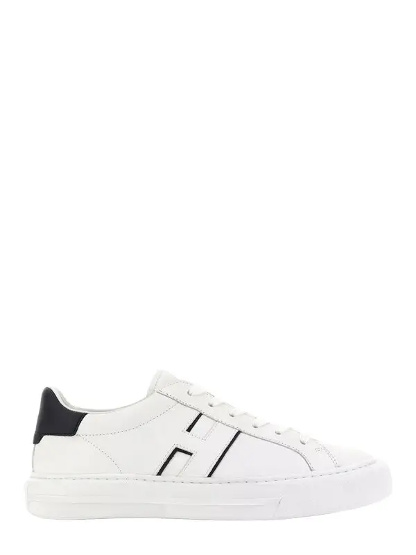Hogan H691 Logo-embellished Leather Sneakers - White