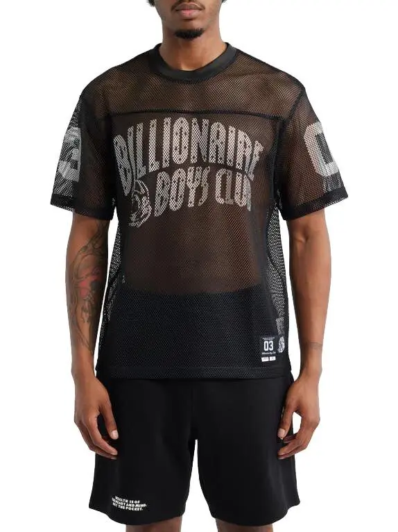 BILLIONAIRE BOYS CLUB Bb Varsity Mesh Football T-shirt - Black