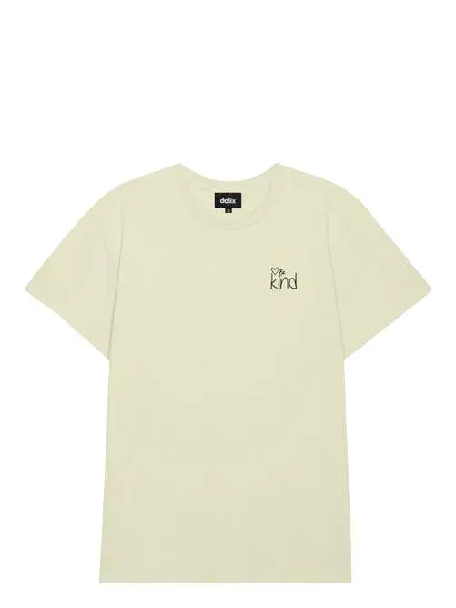 DALIX Be Kind Everyday Tee - Chartreuse