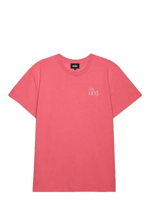 DALIX Be Kind Everyday Tee - Coral
