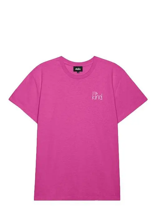 DALIX Be Kind Everyday Tee - Hot Pink