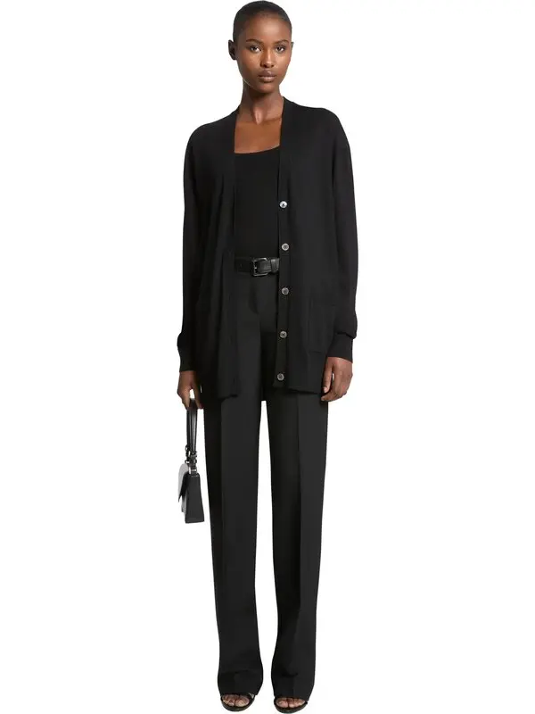Michael Kors Oversized Cashmere Cardigan - Black