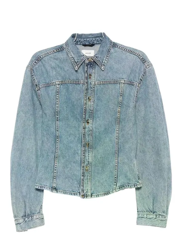 HAIKURE Button-up Denim Jacket - Blue