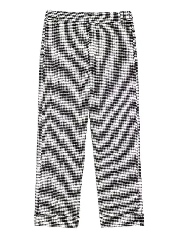Max Mara Adelfi Checked Wide-leg Trousers - Blue