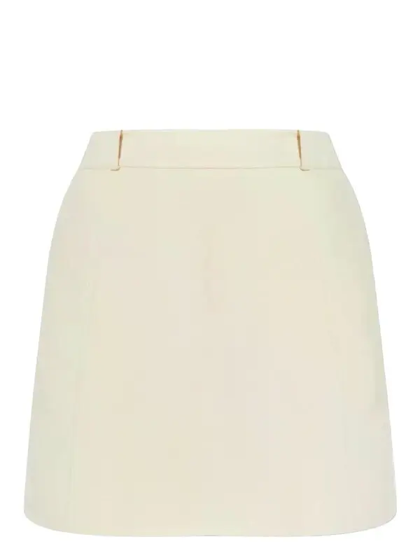 JIL SANDER - Wool Mini A-Line Skirt