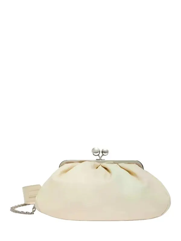 Max Mara Cubico Ruched Clutch - Neutrals