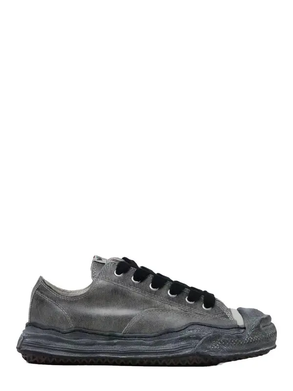 Mihara Yasuhiro Hank Vintage Lace-up Sneakers - Black