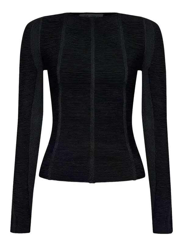 Attico Fringed Top - Black