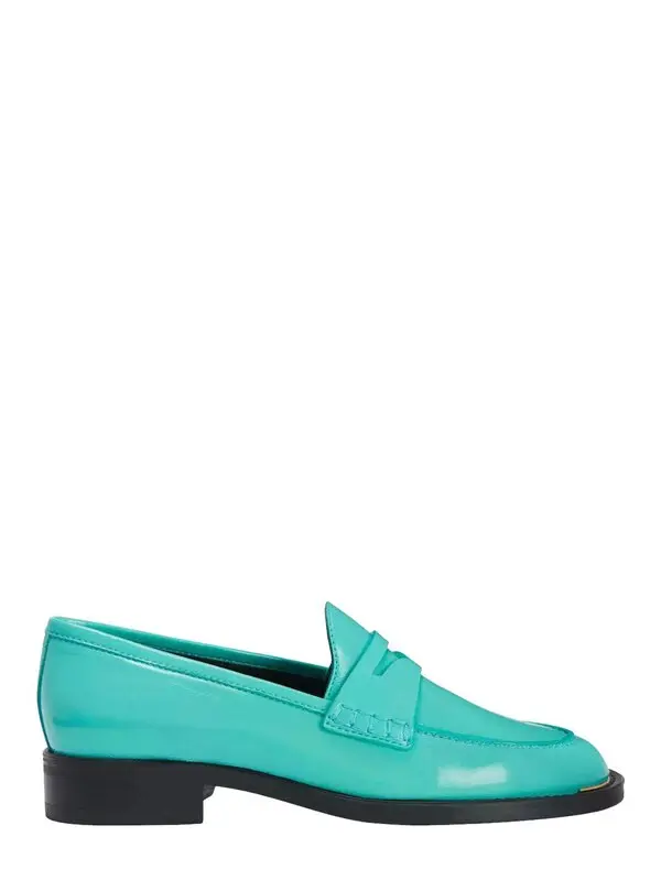 GIUSEPPE ZANOTTI Faridha Patent Leather Loafers - Green