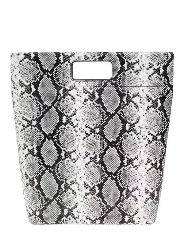SAMSOE SAMSOE Snakeskin Print Tote - Grey