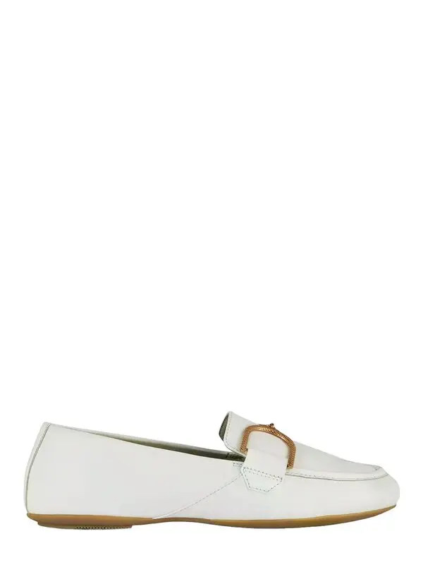 Geox Buckle-detail Loafers - White