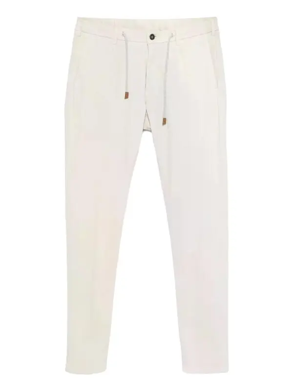 Eleventy Drawstring-waist Trousers - Neutrals