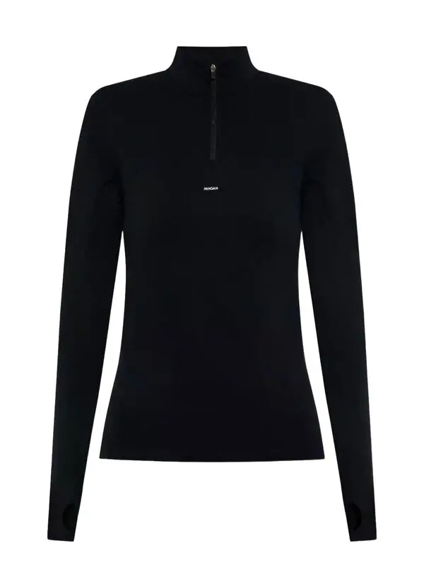 PANGAIA Quarter-zip Performance Top - Black