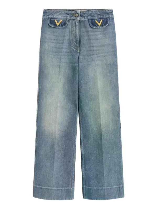 Valentino Garavani V Gold Jeans - Blue