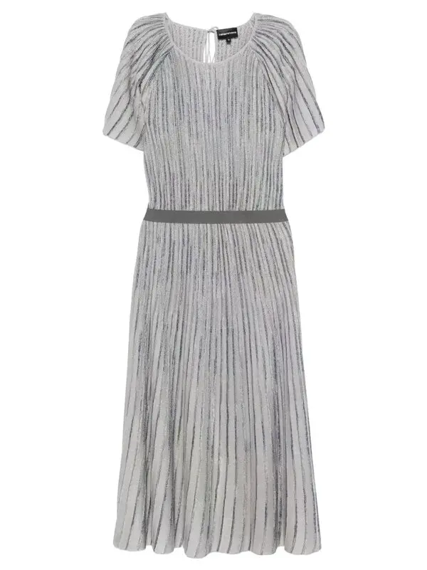 Emporio Armani Pleated Dress - Grey