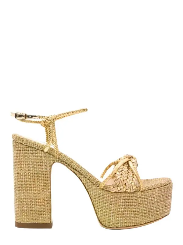 Casadei 120mm Marbella Lux Sandals - Neutrals