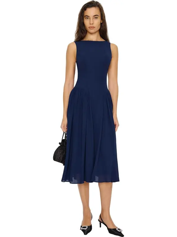 REFORMATION Anelis Midi Dress - Blue