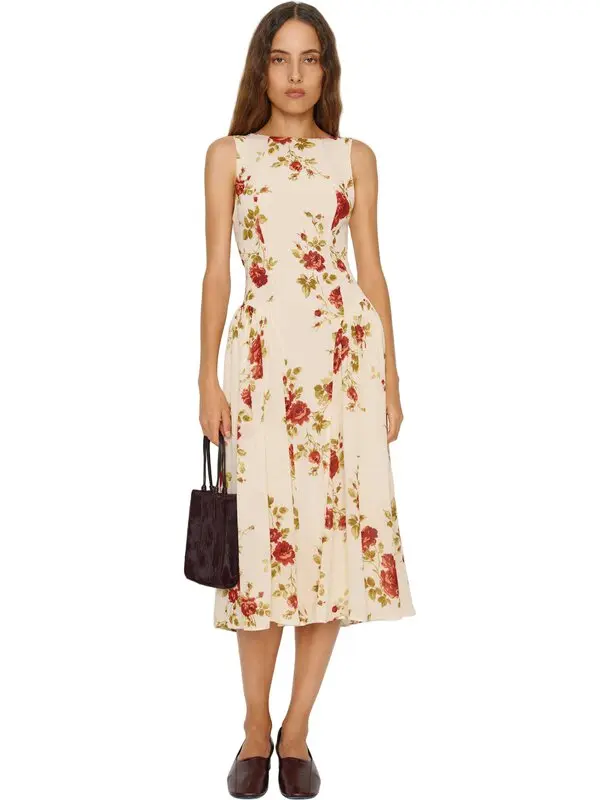 REFORMATION Anelis Midi Dress - Ivory