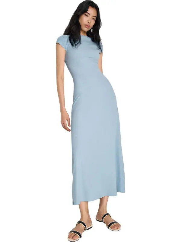 REFORMATION Sophia Reversible Knit Dress - Mineral
