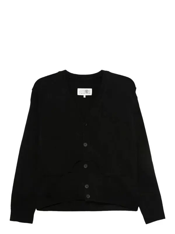 MAISON MARGIELA Wool Cardigan - Black