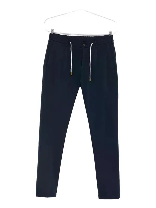 Eleventy Drawstring Trousers - Blue
