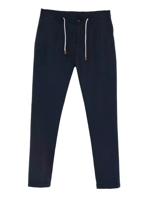 Eleventy Drawstring Trousers - Blue