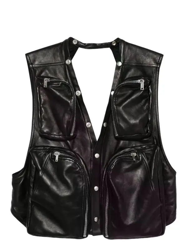 Rick Owens Leather Vest - Black