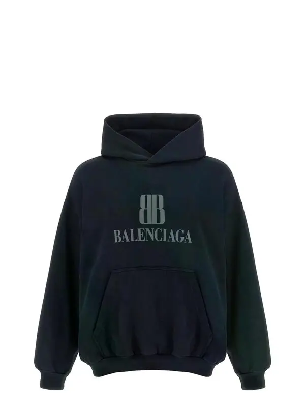 Balenciaga Cotton Hoodie - Black
