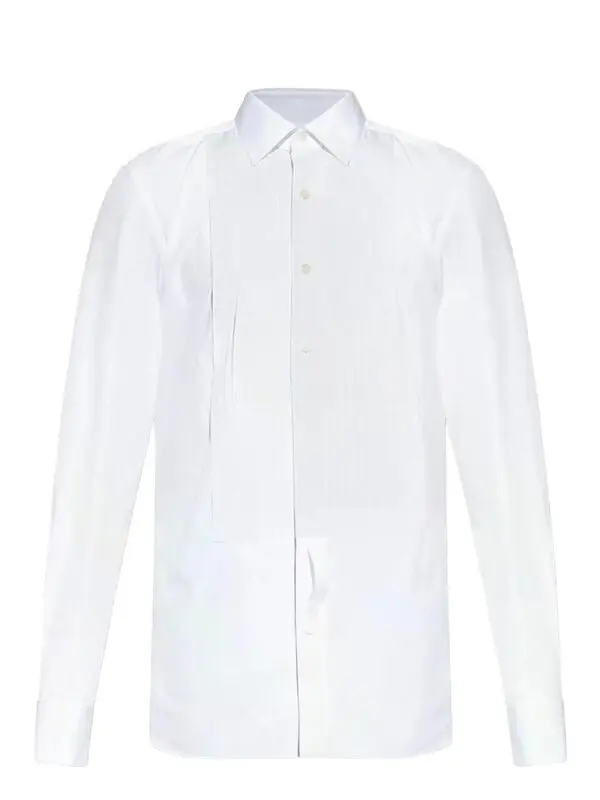 TOM FORD Pleated-front Shirt - White