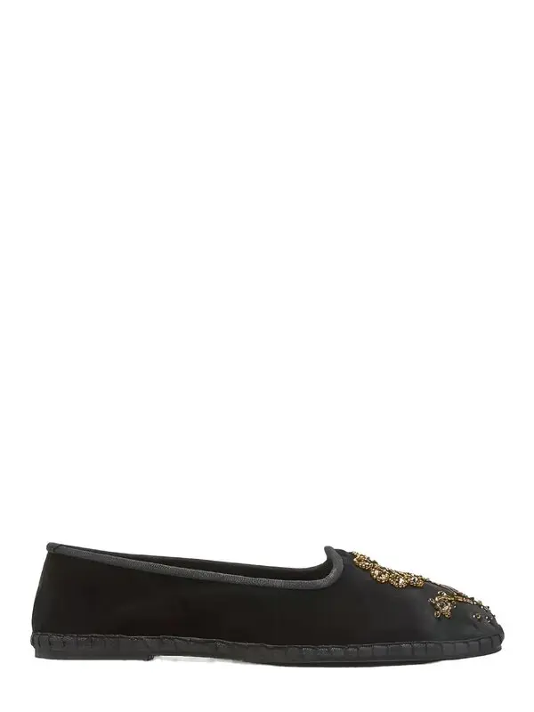 Malìparmi Bead-embellished Ballet Flats - Black
