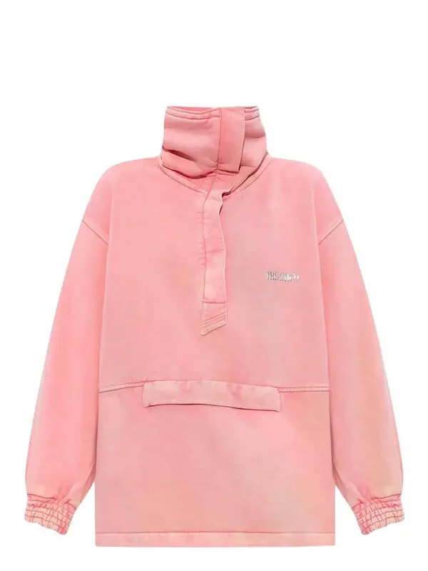 Attico Cotton Jacket With Drawstring - Pink