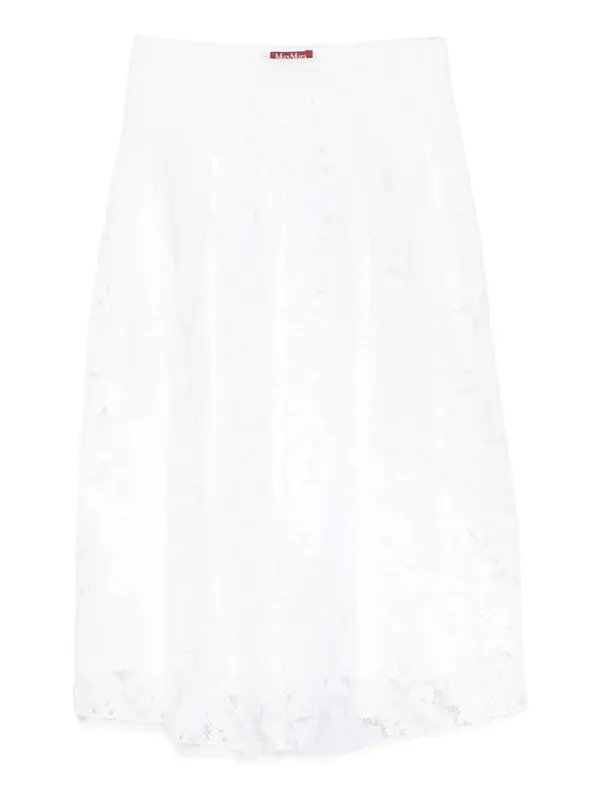 Max Mara Ampezzo Laced Skirt - White