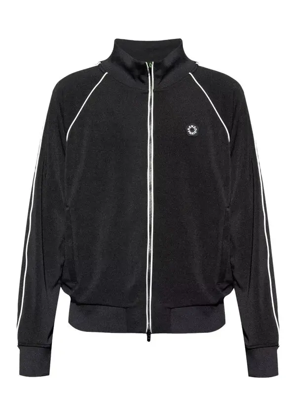 Kenzo Paneled Zip-up Track Jacket - Black
