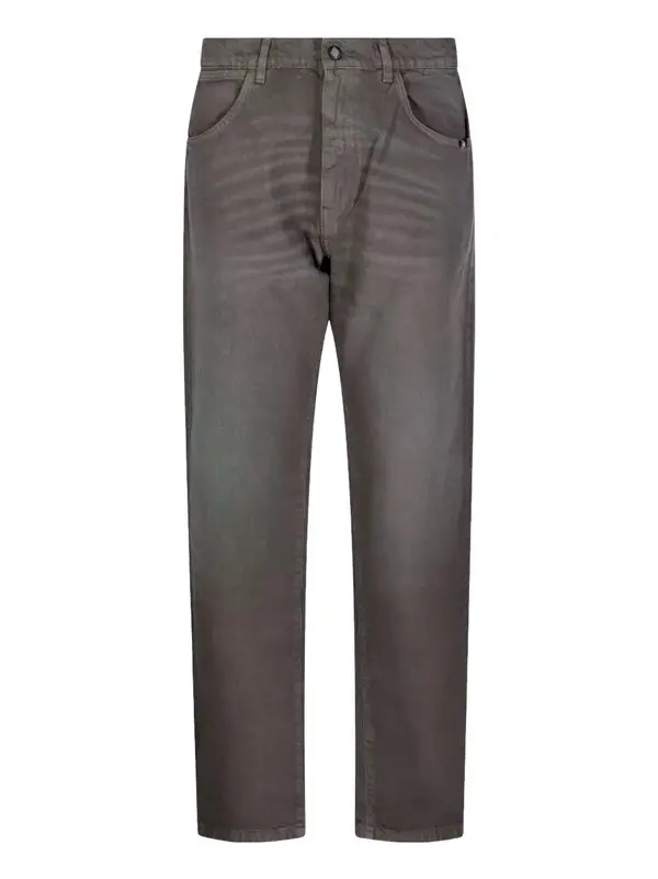 AMISH SUPPLIES Logo-patch Jeans - Grey