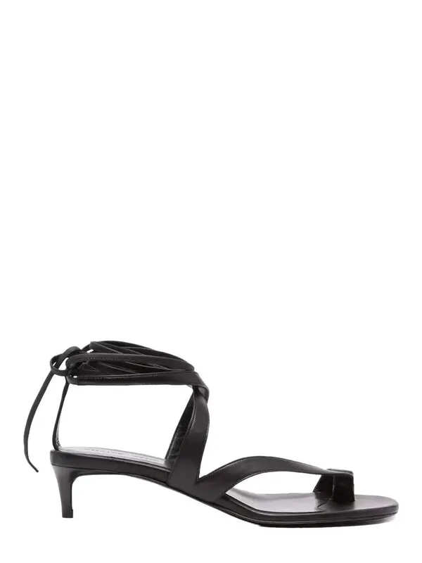 Khaite Aimee 50mm Sandals - Black