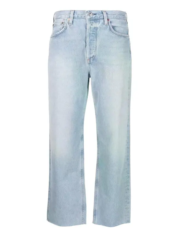 Citizens Of Humanity Raw-cut Hem Straight-leg Jeans - Blue