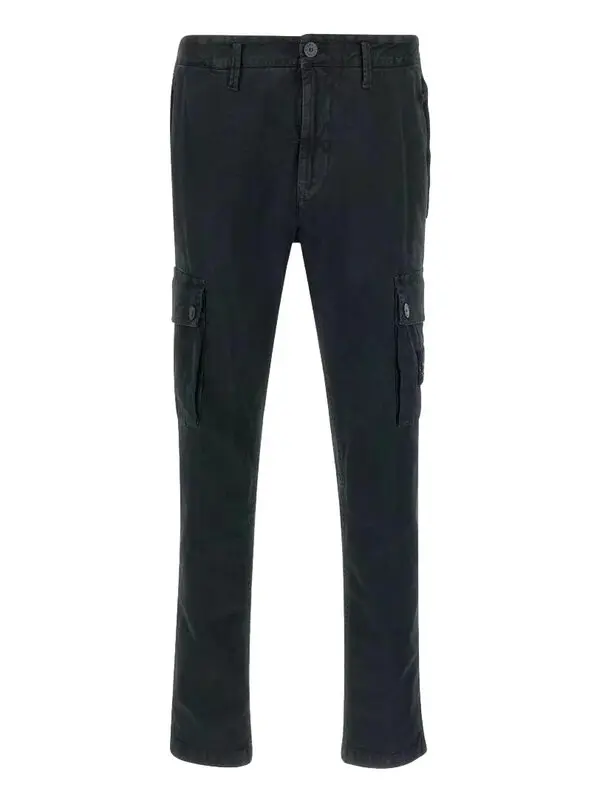Stone Island Cargo-pocket Trousers - Black