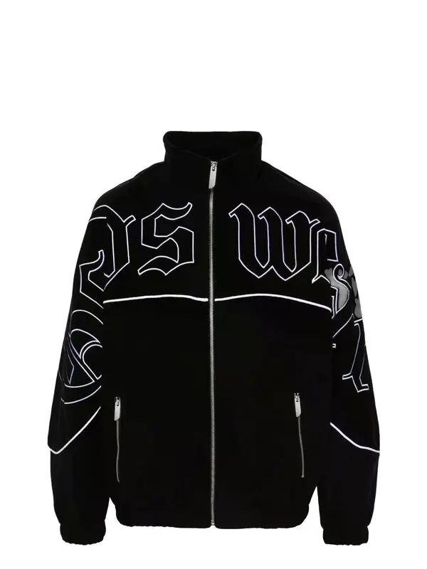 Gcds Embroidered-logo Jacket - Black