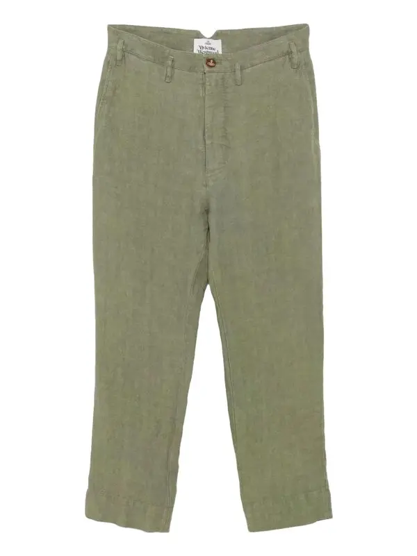 VIVIENNE WESTWOOD Linen Trousers - Green