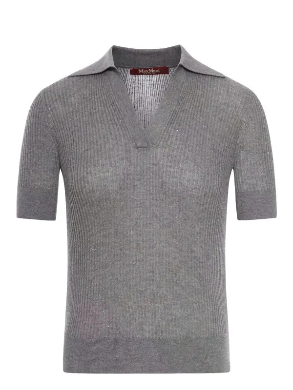 Max Mara Uberta Ribbed Sweater - Grey