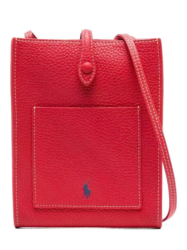 Polo Ralph Lauren Leather Crossbody Bag - Red